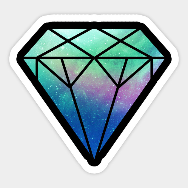 Diamond Galaxy - Diamonds Are Forever - Sticker | TeePublic
