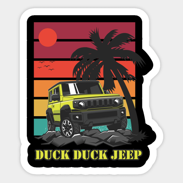 Duck Duck Jeep - Duck Duck Jeep - Sticker | TeePublic