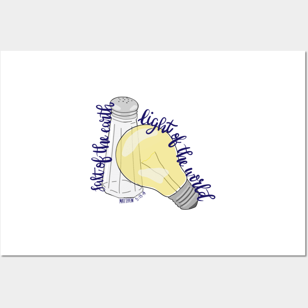 Salt and Light Bible Verse Christian Scripture - Salt - Posters and Art ...