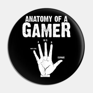 Anatomy Of A Gamer Hand Pins and Buttons for Sale | TeePublic