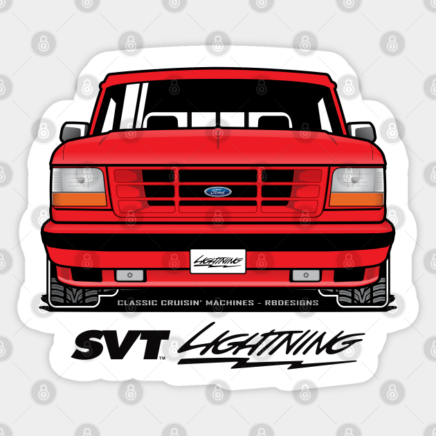 Gen 1 Lightning Truck 1993-1995 - Lightning - Sticker | TeePublic