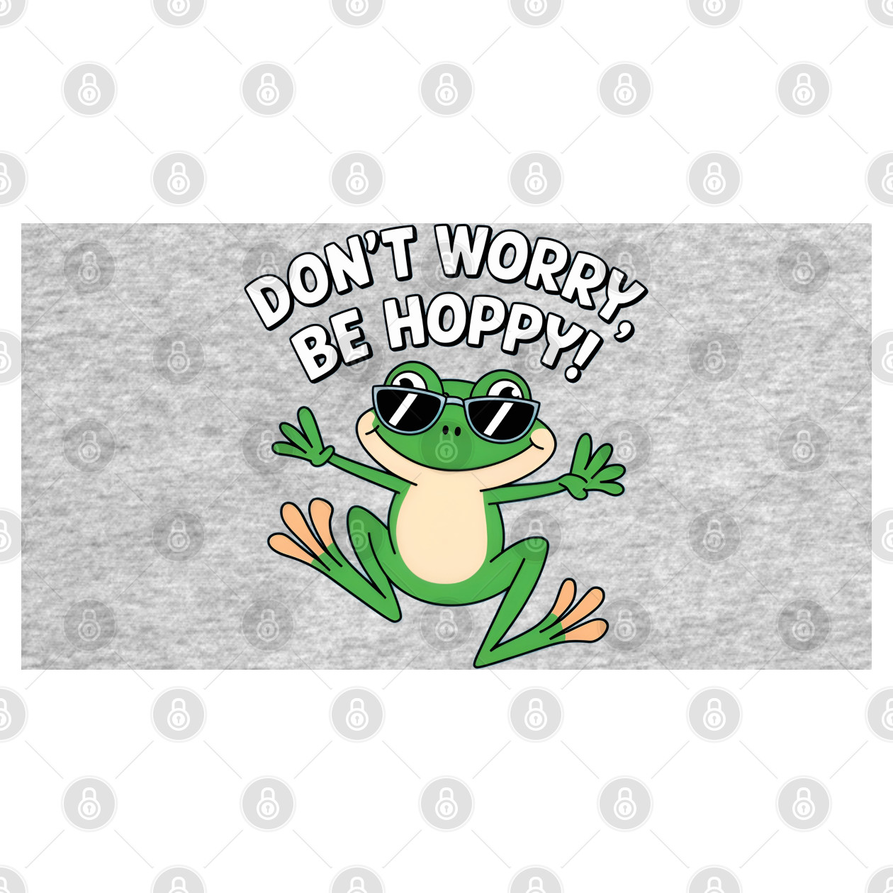 Don't Worry, Be Hoppy - Fun Frog - Frog - T-Shirt | TeePublic