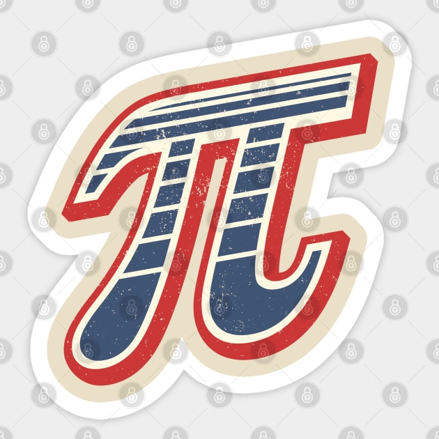 Vintage Pi Symbol - Pi - Sticker | TeePublic