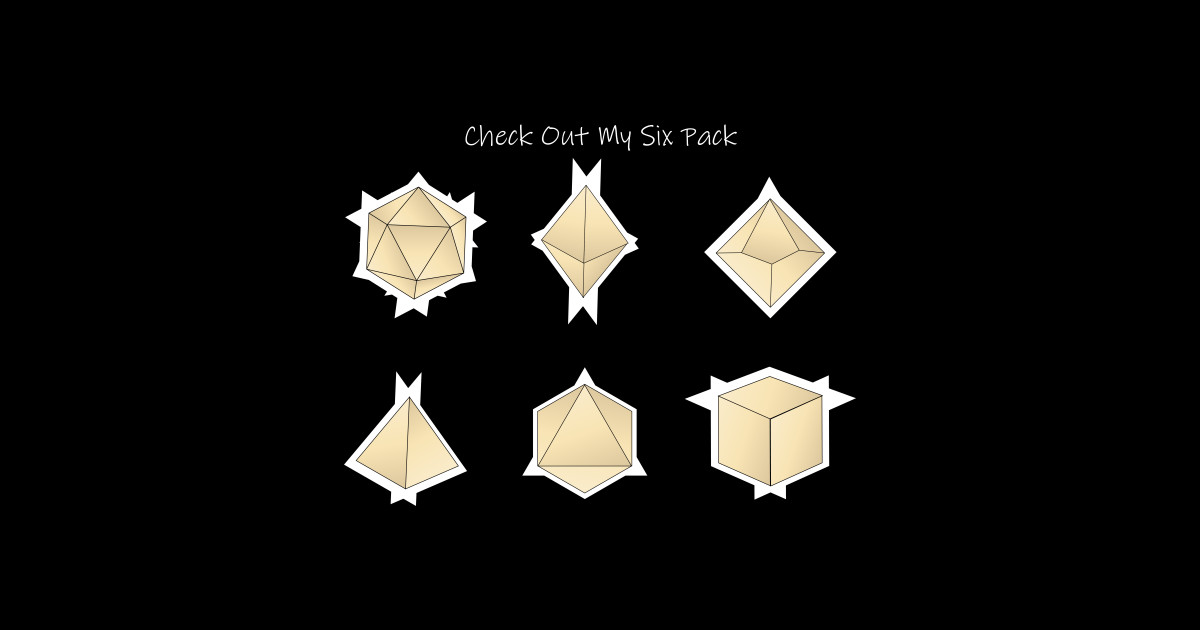 D20 Dice Check Out My Six Pack Tabletop RPG - Role Playing Game ...