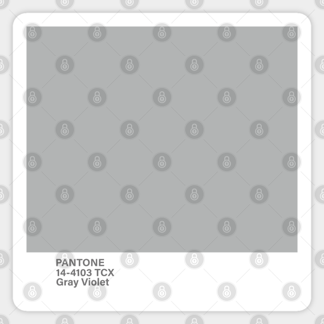 pantone 14-4103 TCX Gray Violet - Pantone Color - Sticker | TeePublic