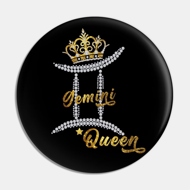 Gemini Queen Zodiac Sign Birthday Gift - Gemini Zodiac Sign - Pin ...
