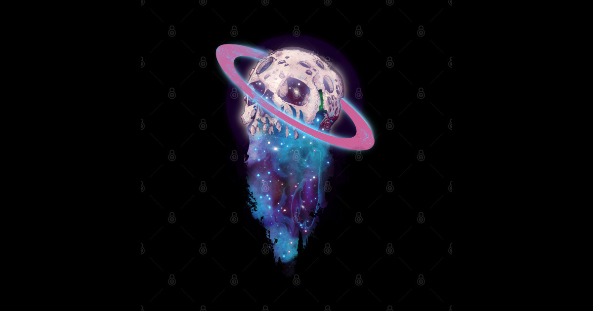 Elemental Skull Space - Skull - Sticker | TeePublic