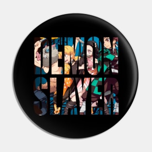 8 Bit Kimetsu No Yaiba Demon Slayer Pins and Buttons for Sale | TeePublic