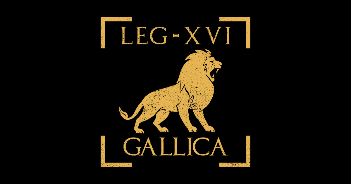 Legio XVI Gallica Lion Emblem Roman Legion - Vexillum - Sticker | TeePublic