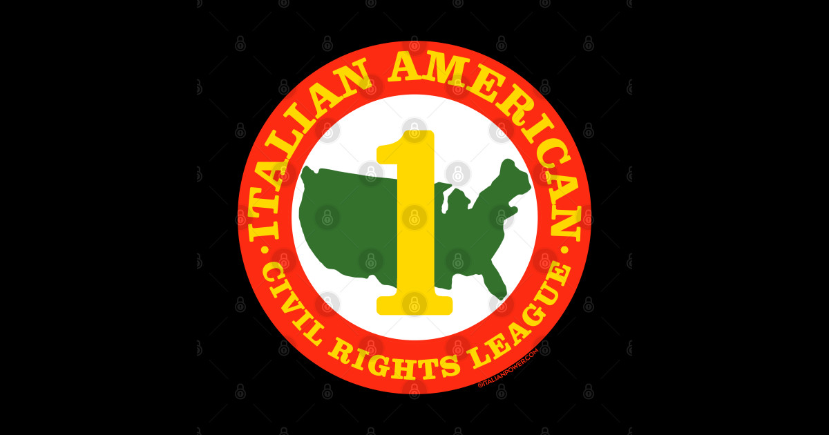 Italian American Civil Rights League - Italian American - Sticker ...