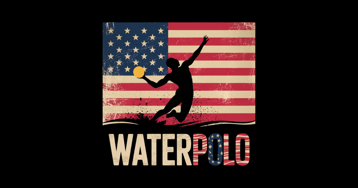 American Flag Water Polo USA Water Polo - Water Polo - Posters and Art ...
