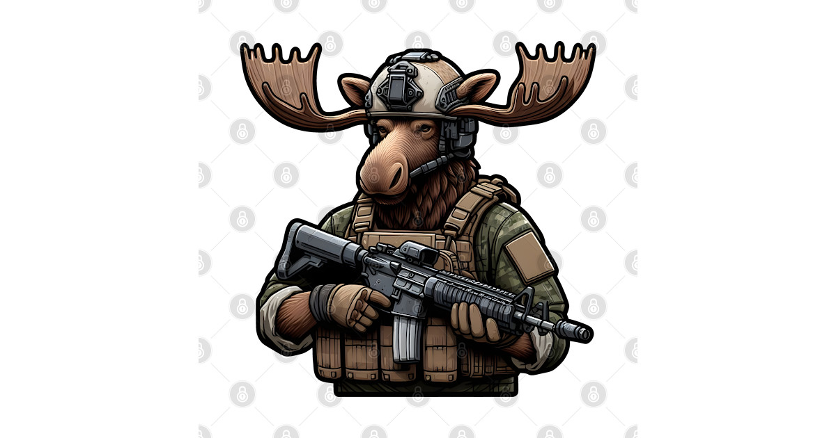 Tactical Moose - Moose - T-Shirt | TeePublic