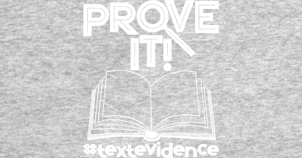 Prove It Text Evidence Reading Teacher - Teacher - Baseball T-Shirt ...