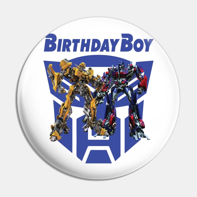 Bumblebee Optimus Prime Transformers Birthday Boy - Bumblebee - Pin ...