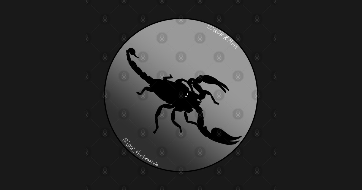 Scorpion Grey Gradient - Scorpion - T-Shirt | TeePublic