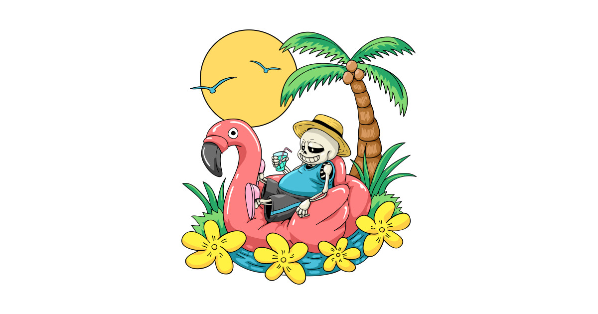 Summer Sans from Undertale - Undertale - T-Shirt | TeePublic