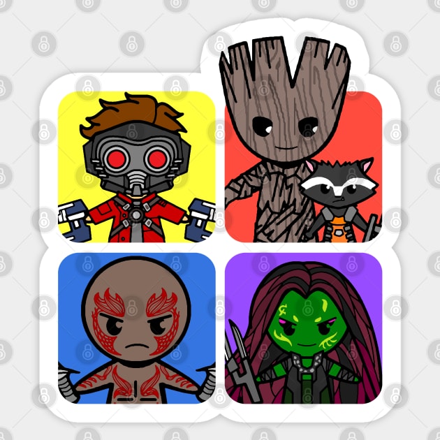 GOTG - Guardians Of The Galaxy - Sticker | TeePublic