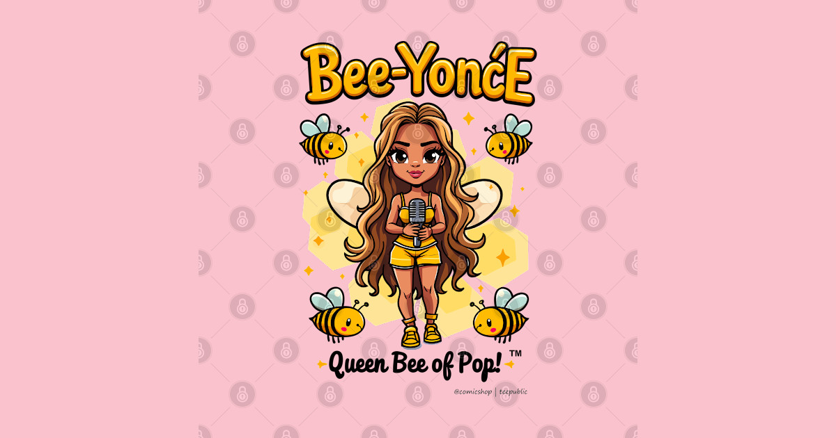 Queen Bee - Beeyonce , music parody fanart meme - Queen Bee - T-Shirt ...