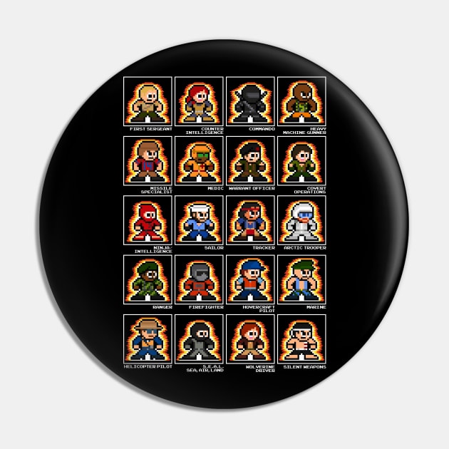 8-Bit GI Joe Cardback - Gi Joe - Pin | TeePublic