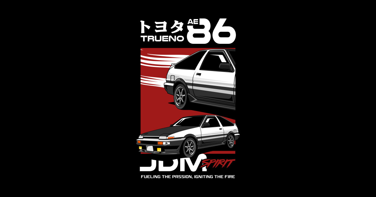 Trueno AE86 JDM Car - Trueno Ae86 Jdm Car - Sticker | TeePublic