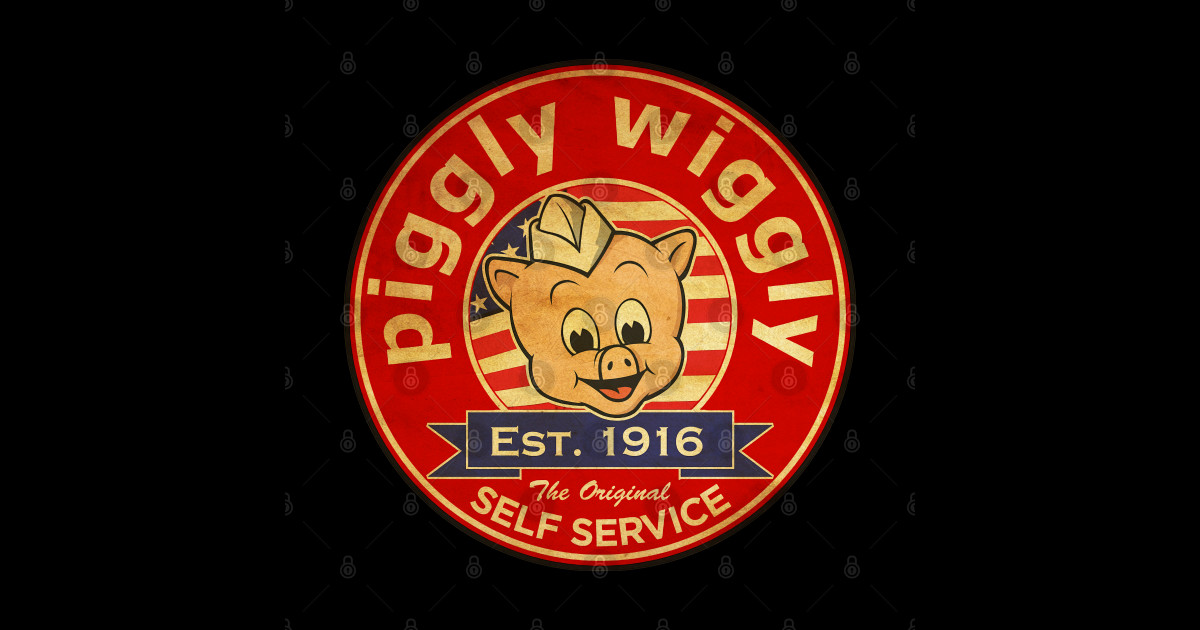 Vintage Piggly Wiggly - Piggly Wiggly - Magnet | TeePublic