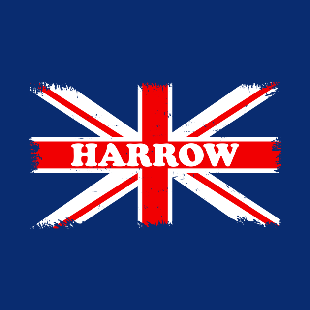 Harrow - with United Kingdom flag - Harrow With United Kingdom Flag ...