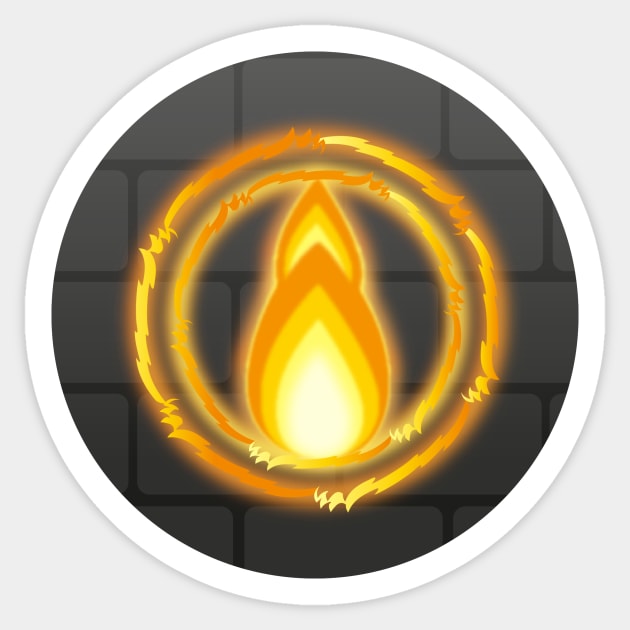 The Fire Glyph - The Owl House - Sticker | TeePublic