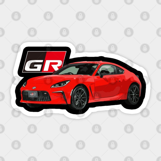GR86 GAZOO RACING 86 - Toyota Gr Yaris - Sticker | TeePublic