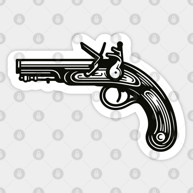 Flintlock Pistol - Flintlock - Sticker | TeePublic