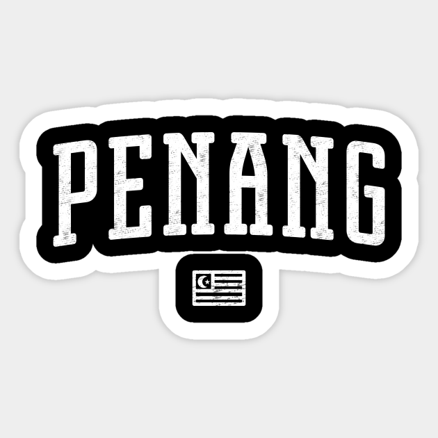 Penang Malaysia Vintage - Penang - Sticker | TeePublic