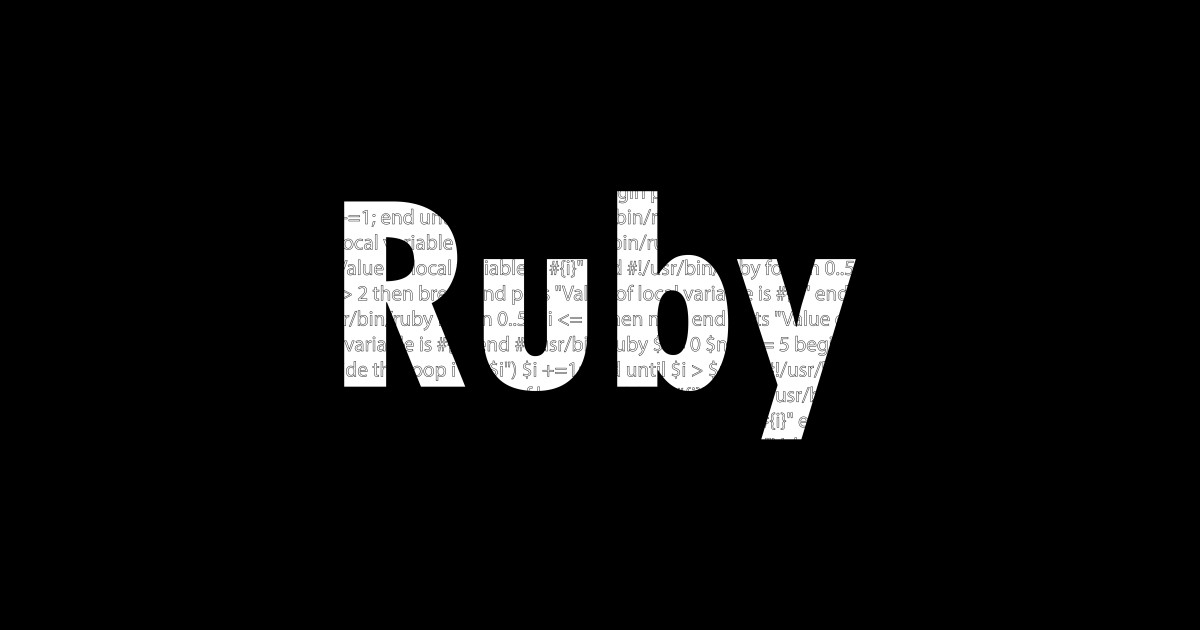 Ruby - Ruby On Rails - Sticker | TeePublic