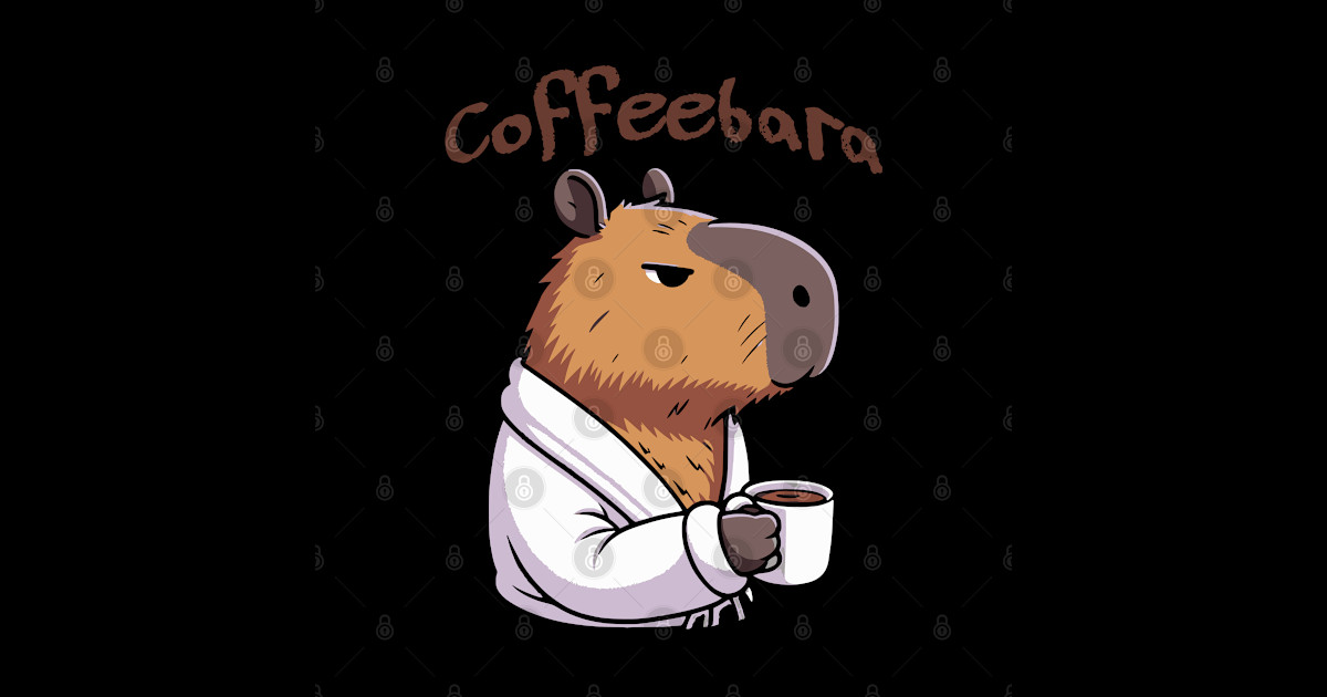 Coffeebara: Very special Capybara that needs coffee - Capybara ...