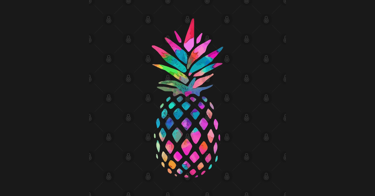 Pineapple Rainbow Pineapple Sticker Teepublic
