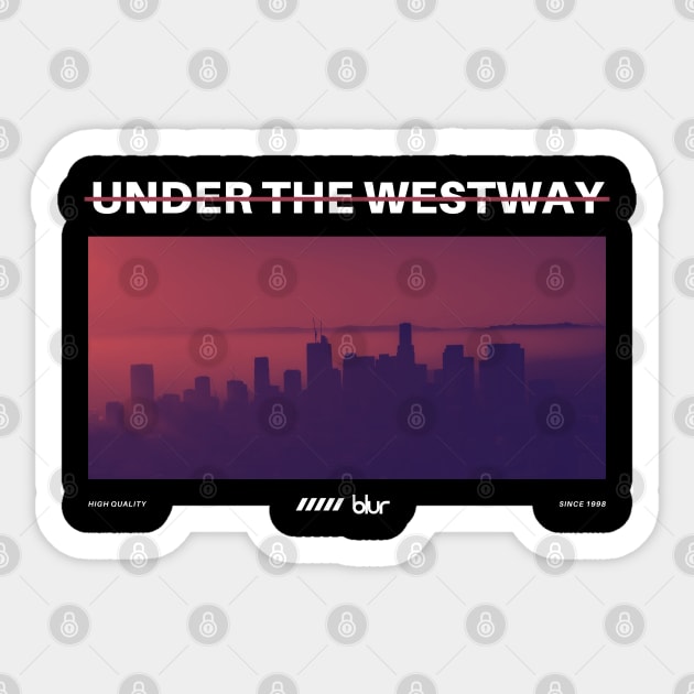 Blur - Under The Westway // Fan Art style Designs - Blur - Sticker ...