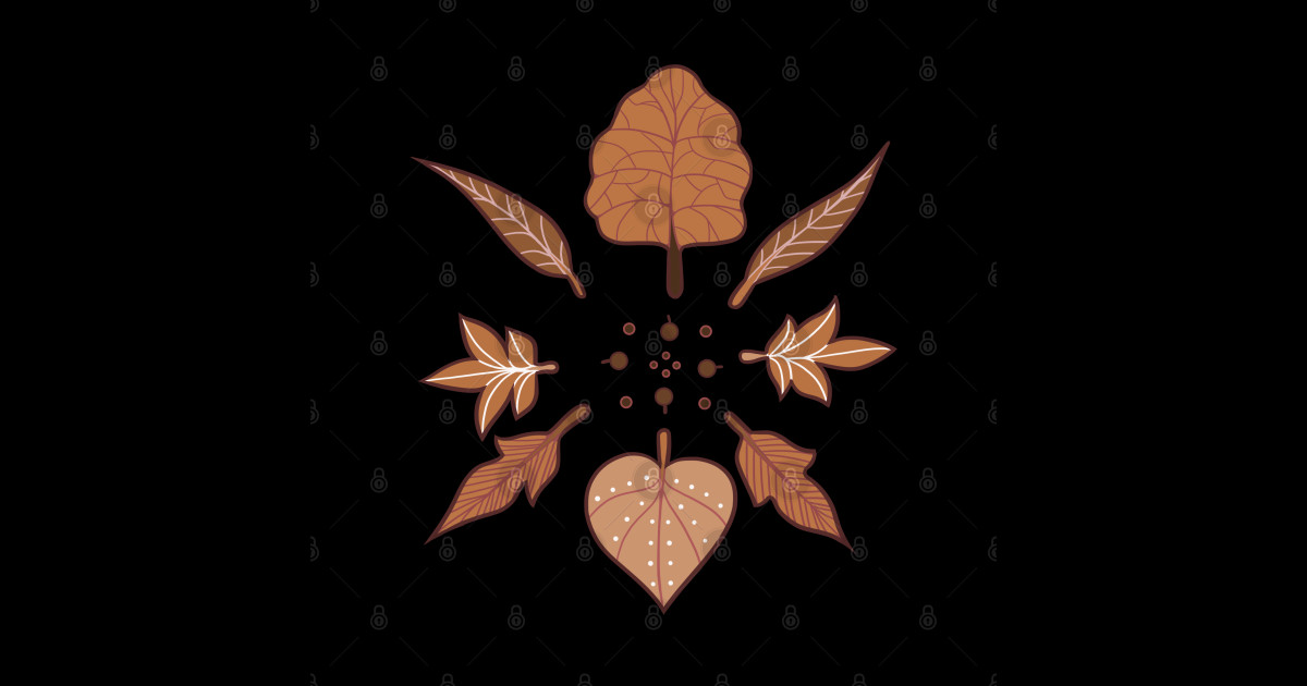 Brown leaf - Nature Lovers - Sticker | TeePublic