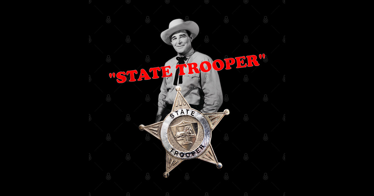 State Trooper - Rod Cameron - 50s Tv Show - Classic Tv Shows - Sticker ...