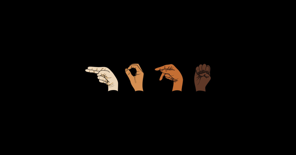 Hope depicted in sign language - Hope - Sticker | TeePublic