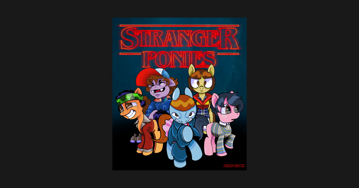 Stranger Ponies - Mlp Stranger Things - T-Shirt | TeePublic