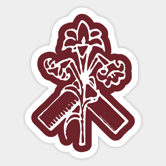 Saint Joseph Symbols - Catholic - Sticker | TeePublic