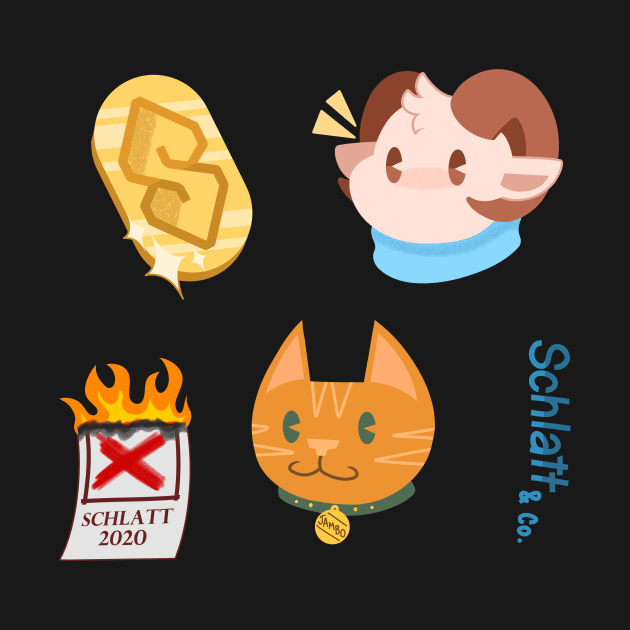 Jschlatt Reference Sticker Set - Jschlatt - T-Shirt | TeePublic