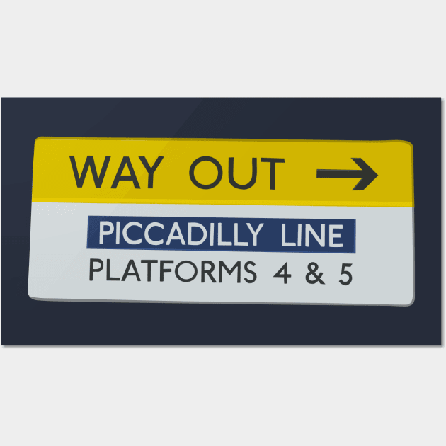 London Underground Way Out Sign (Picadilly Line) - London - Posters and ...