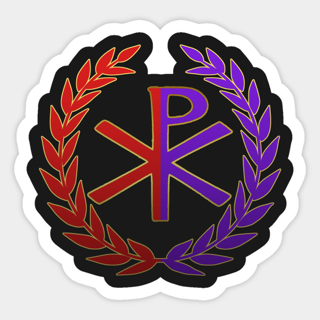 Roman Empire East and West Chi Rho symbol - Roman Empire - Sticker ...