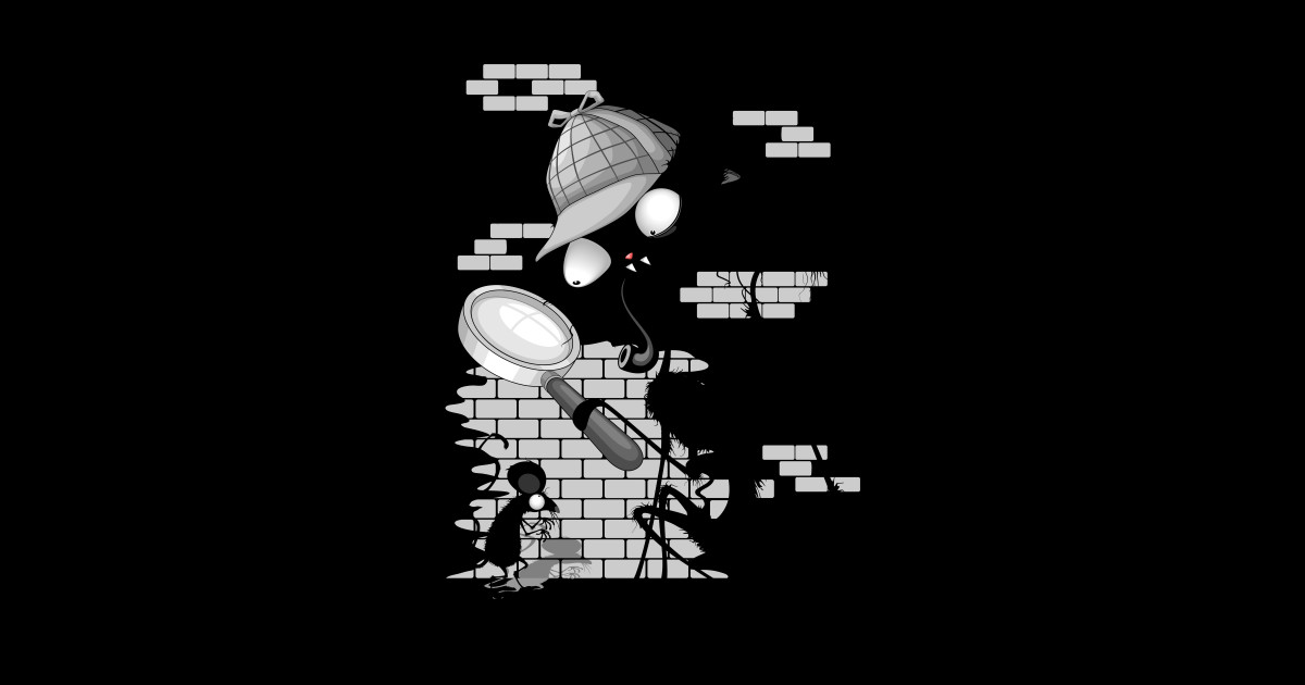 Cat Cartoon Funny Sherlock Holmes Parody - Cat Sherlock Holmes ...