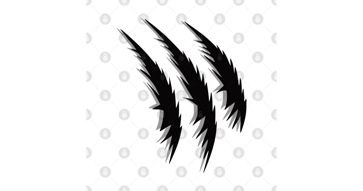 Velociraptor Claw Marks - Claw Marks - T-Shirt | TeePublic