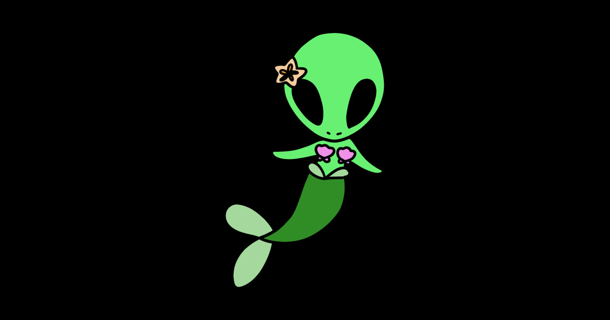 Mermaid Alien - Alien - Sticker | TeePublic