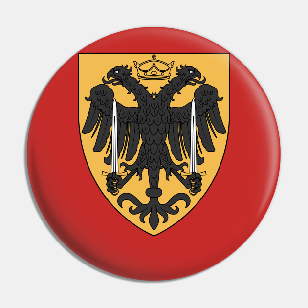 Komnenos Dynasty w/ shield - Byzantine Empire - Byzantine - Pin | TeePublic
