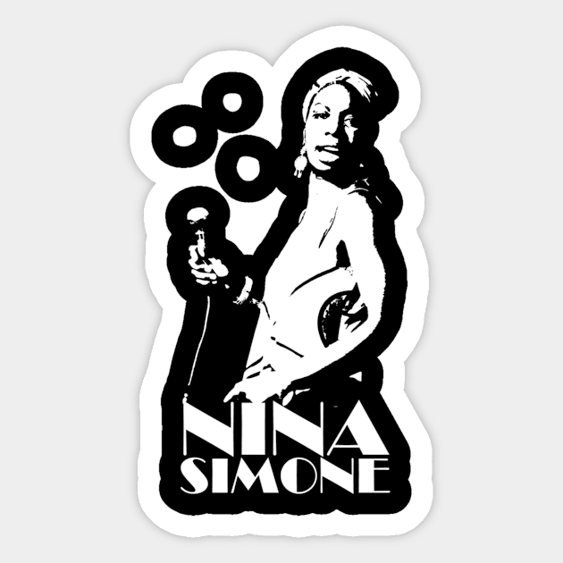 Legends of Music Miss Simone - Nina Simone - Sticker | TeePublic