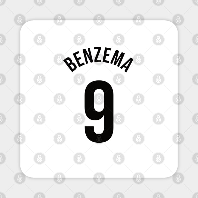 Benzema 9 Home Kit - 22/23 Season - Karim Benzema - Magnet | TeePublic