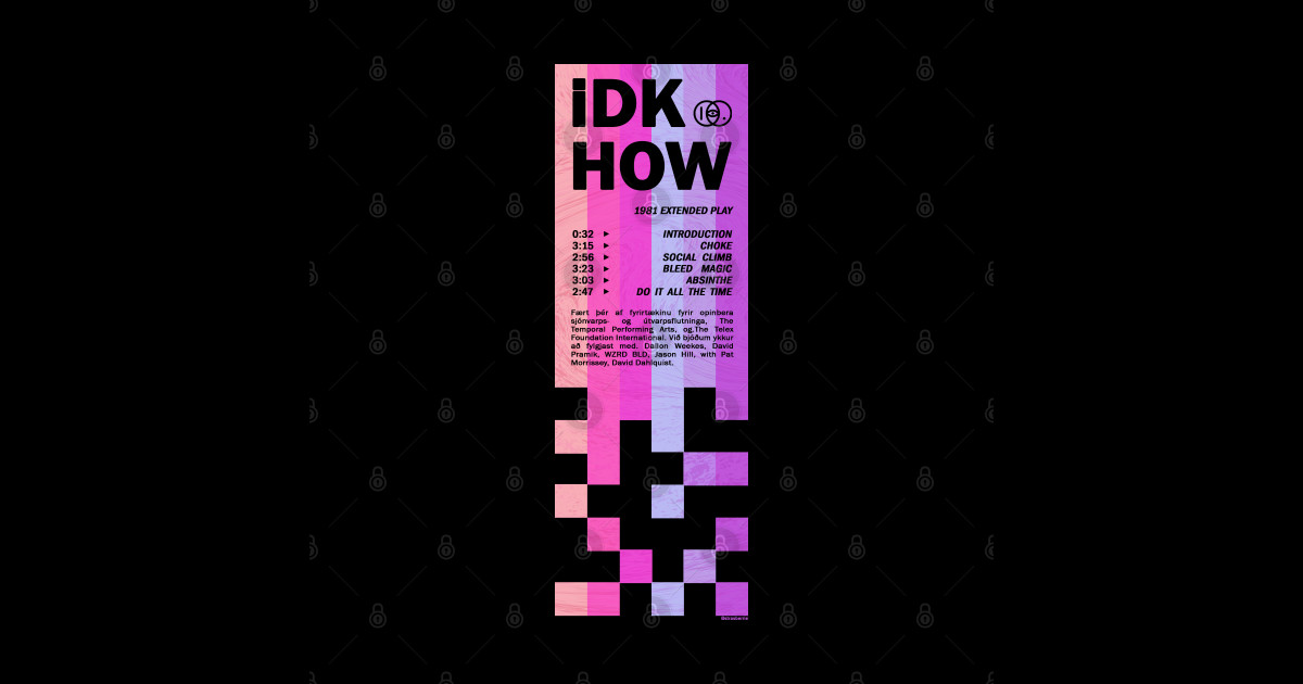 iDKHOW front / back version - Idkhow Merch - Sticker | TeePublic