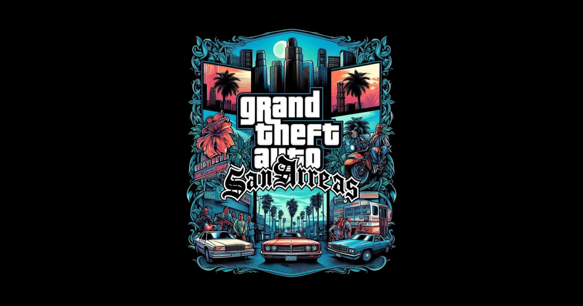 Grand Theft Auto San Andreas - Grand Theft Auto San Andreas - Sticker ...